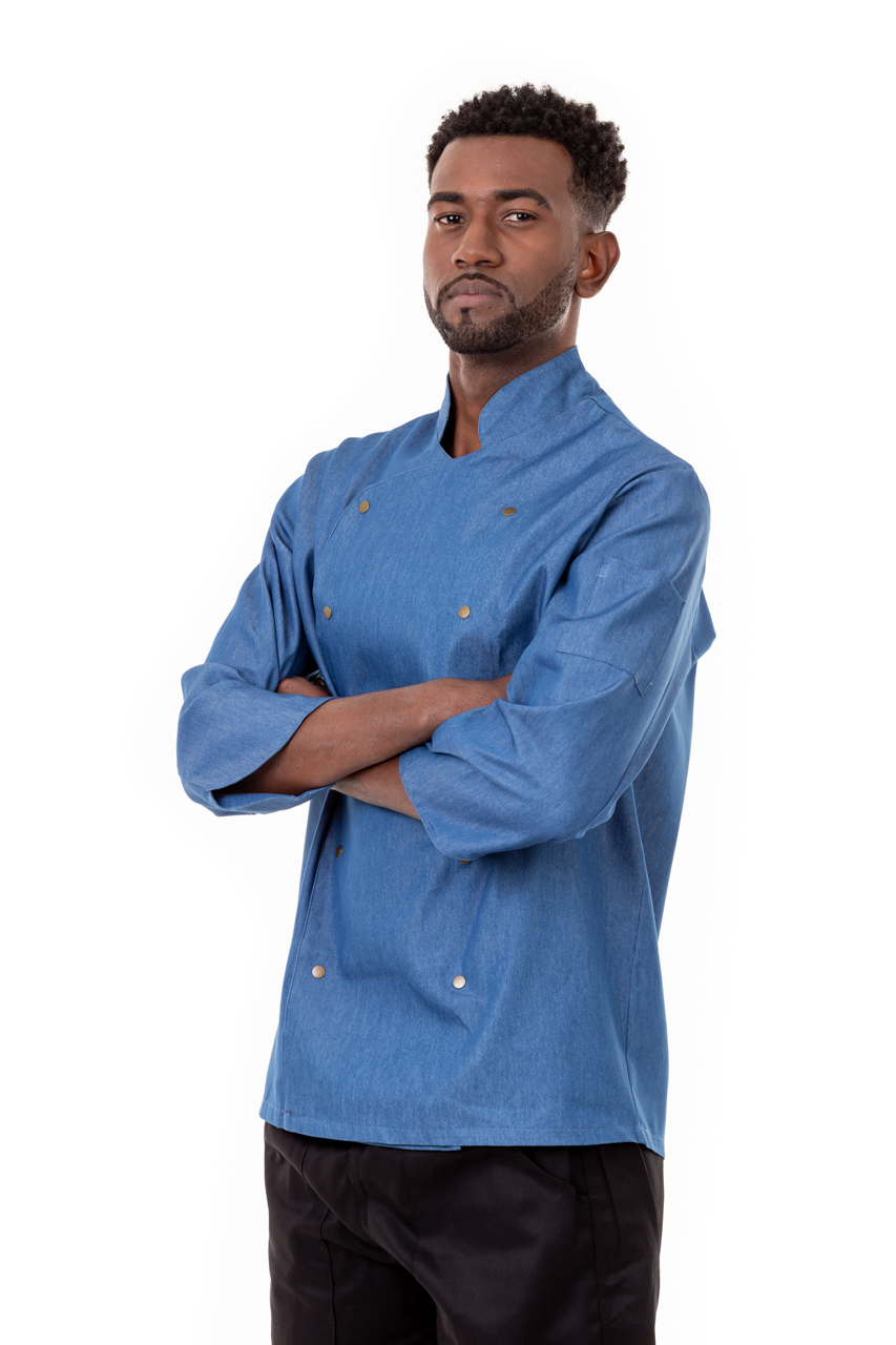 Jaqueta-de-chef-jeans-indigo-2 - Jaqueta Ideal
